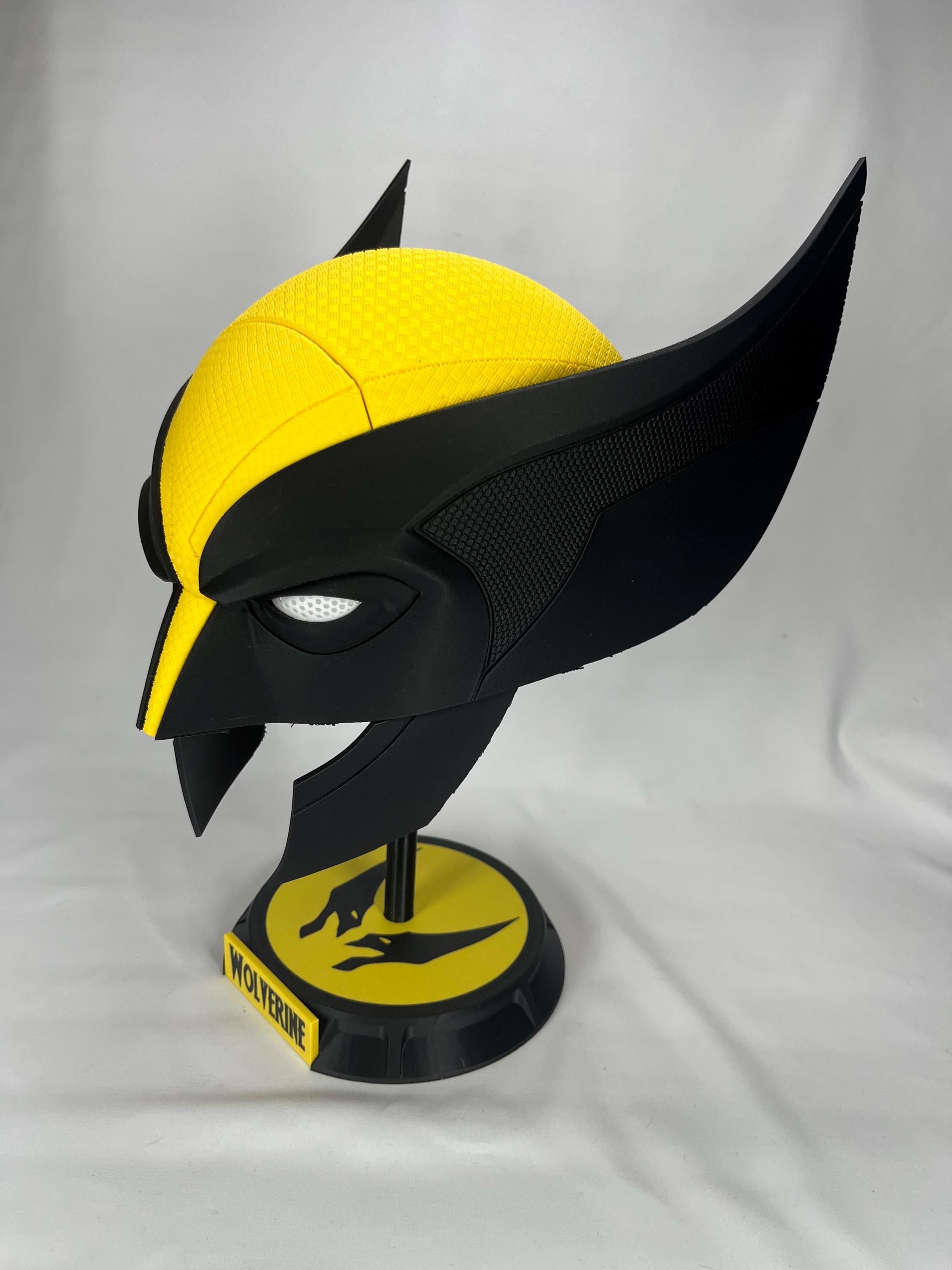 Wolverine Inspired 3D Printed Helmet | Yellow & Black Comic Style Cosp ...